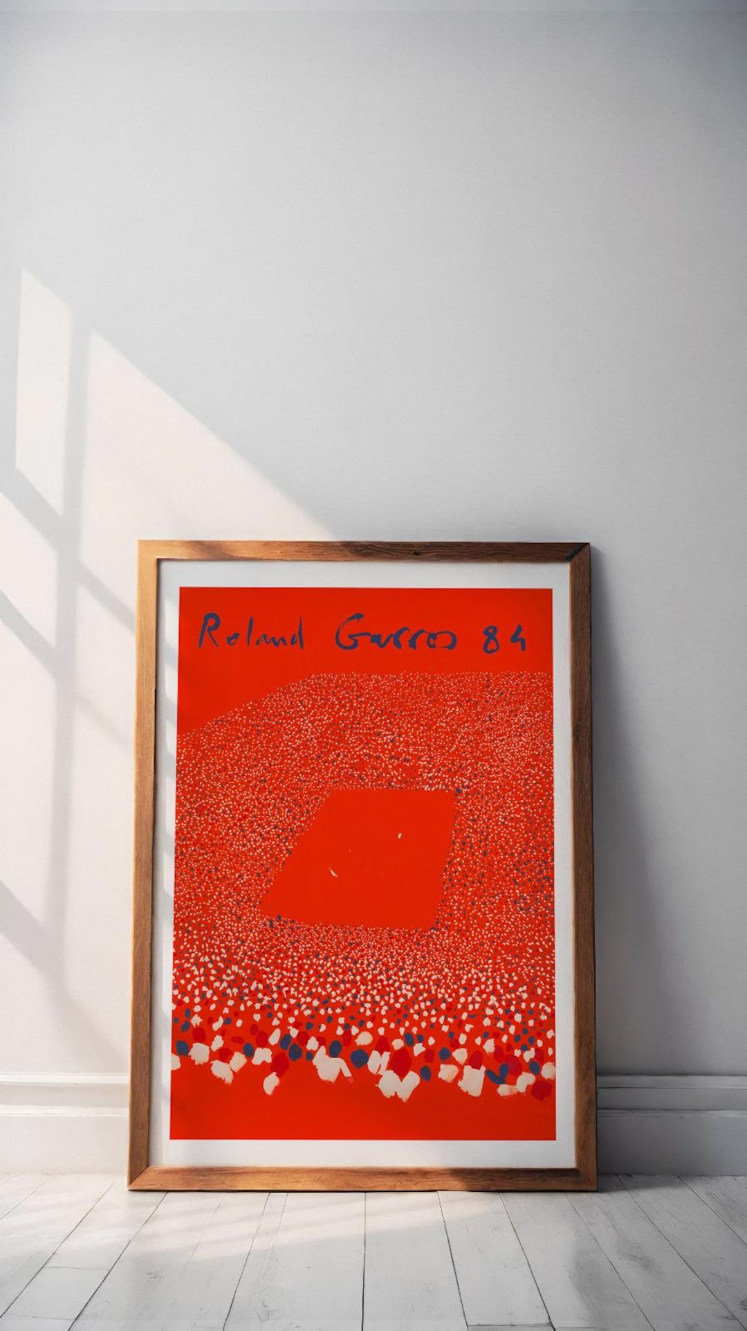 Roland Garros 1984 French Open Poster Print, Vintage Tennis Print ...
