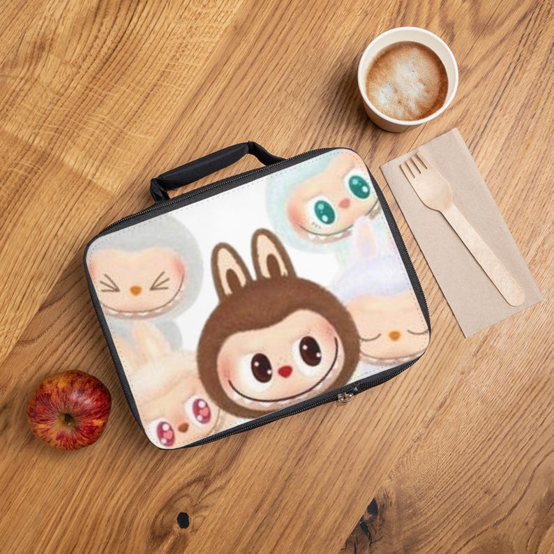 Labubu Design Lunch Bag: Insulated School Lunch Tote - Etsy