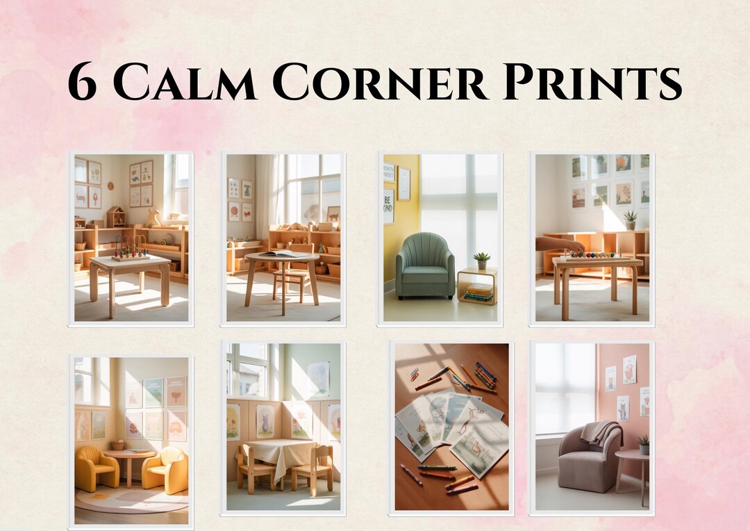 Calming Corner Posters: Feelings Chart, ADHD ASD Therapy Decor (PDF ...