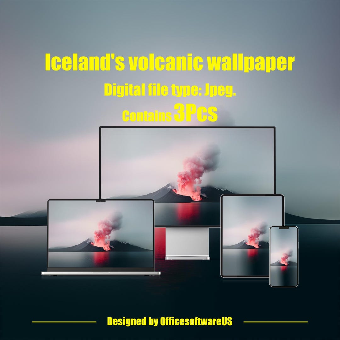 Celand Volcano Wallpaper丨iceland's Volcanic Wallpaper丨mobile Wallpaper丨 ...