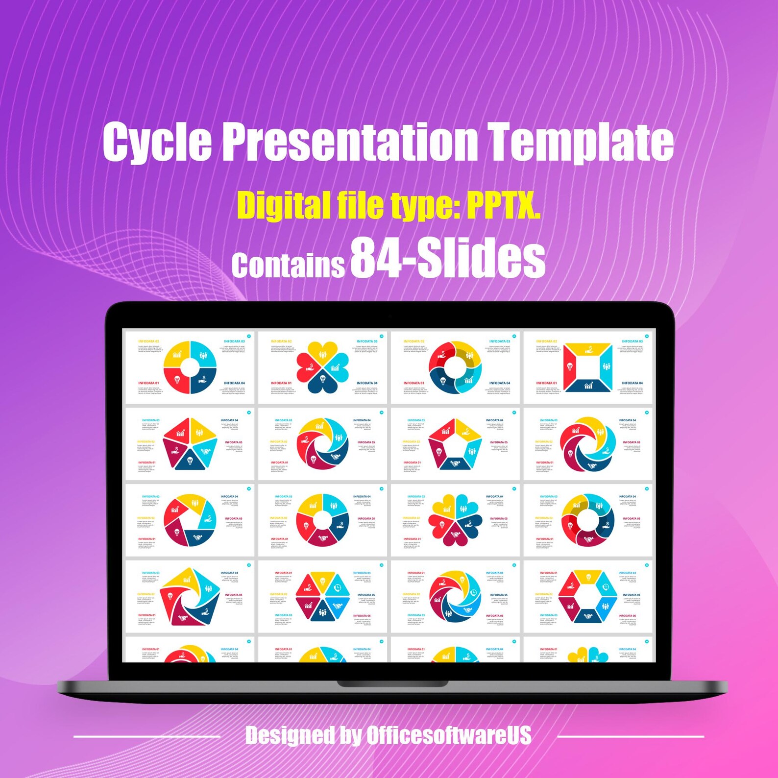 Cycle Infographics丨cycle Presentation Template丨powerpoint Template丨 ...