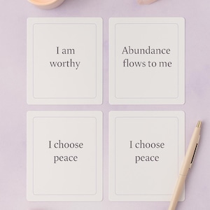 30 Printable Affirmation Cards – Self-love, Healing & Manifestation ...