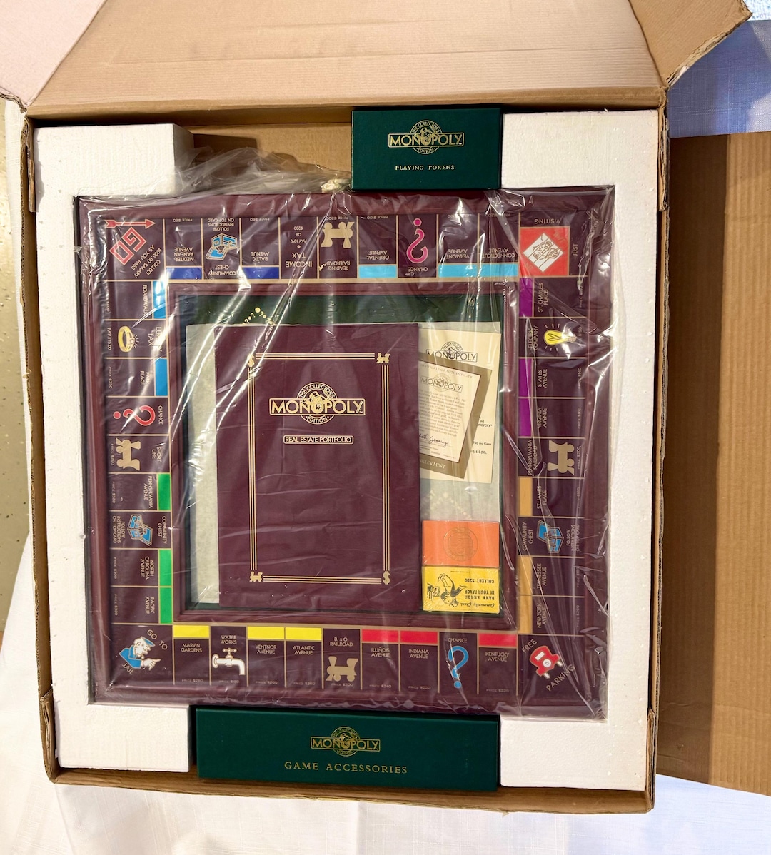 Franklin Mint Deluxe Monopoly Collector's Edition - Etsy