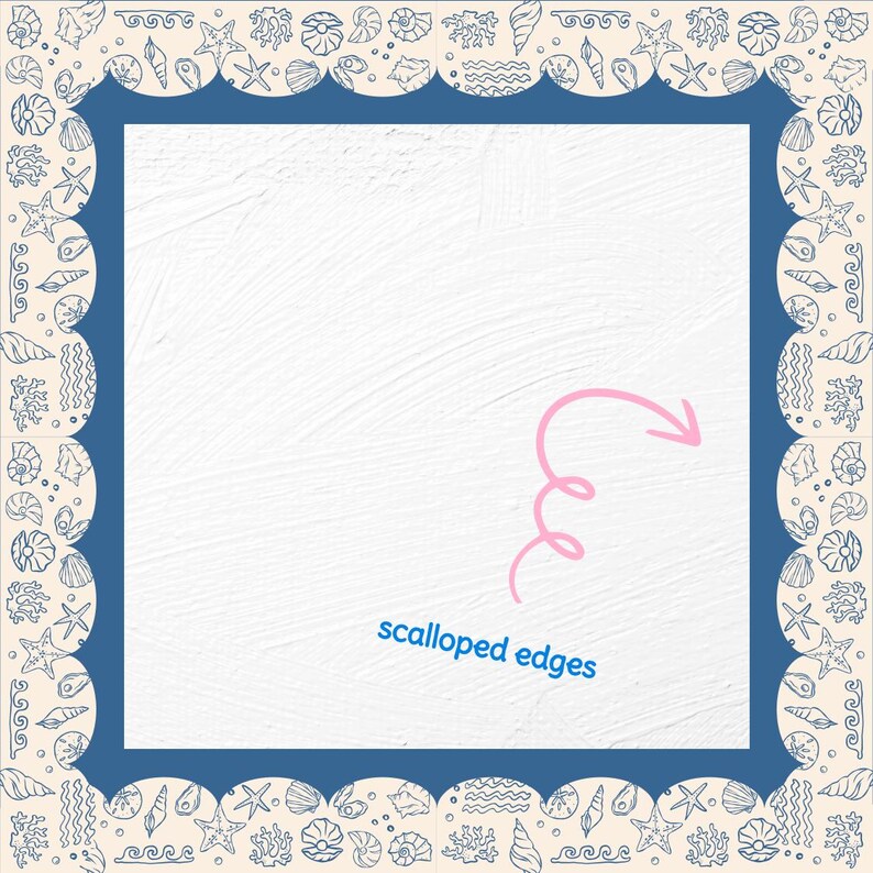 Classroom Bulletin Board Borders | Sand Sea & Shell Themed - Etsy