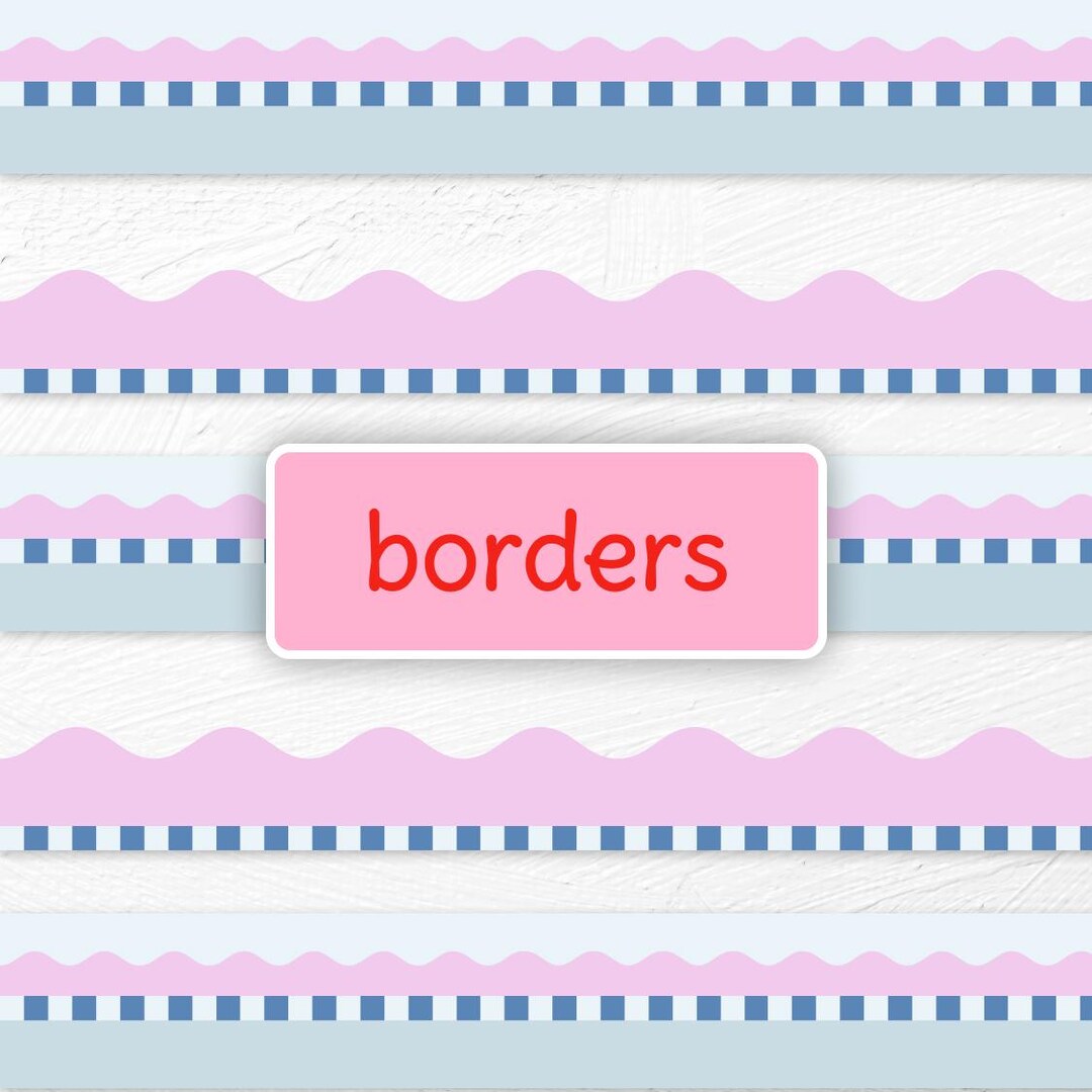 Classroom Bulletin Board Borders | Taffy Modern Cottage Themed - Etsy