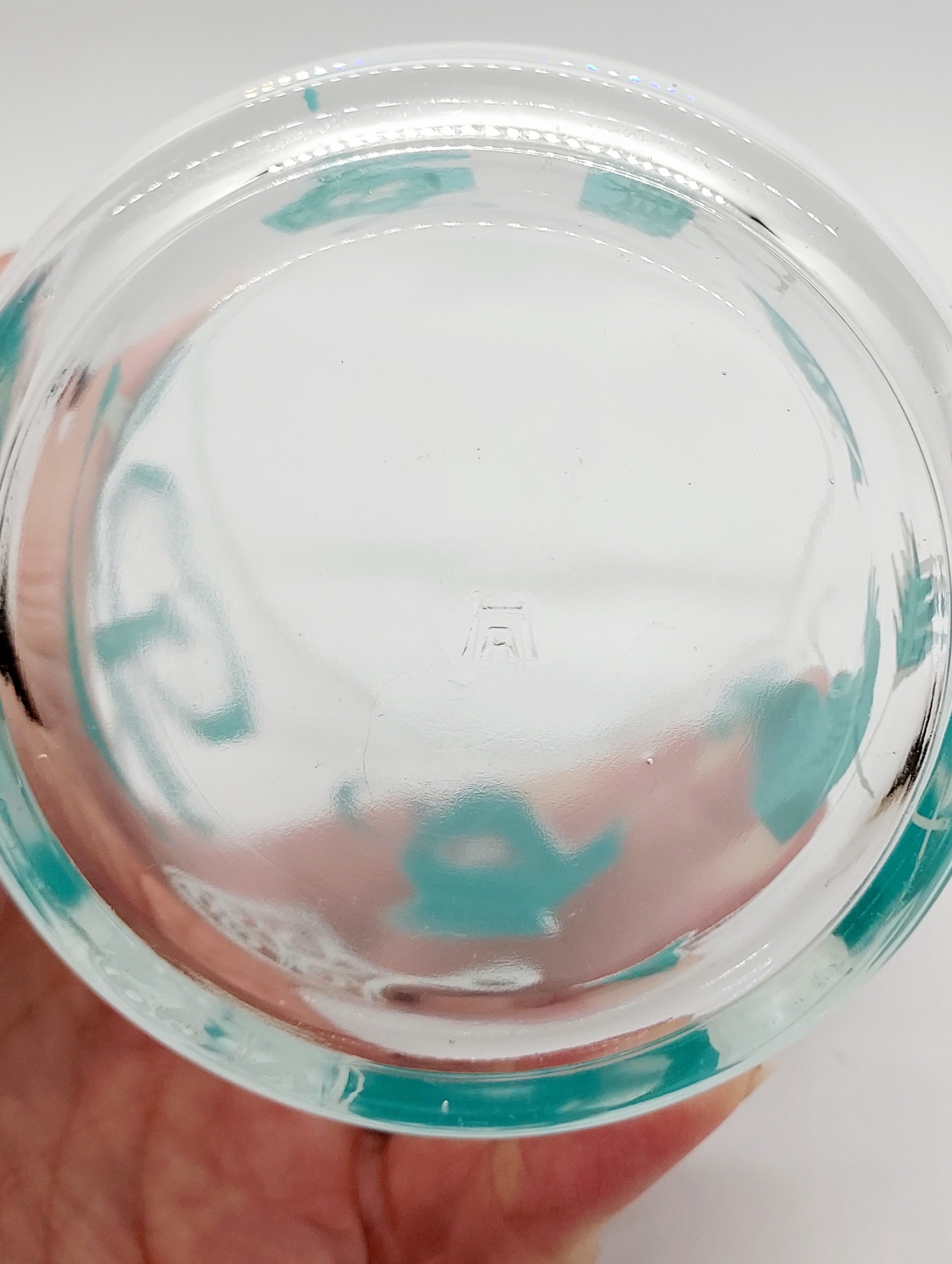 Hazel Atlas Teal Rooster Sour Cream Glass Container, Hazel Atlas Packer ... Hazel Atlas Teal Rooster Sour Cream Glass Container, Hazel Atlas Packer ...