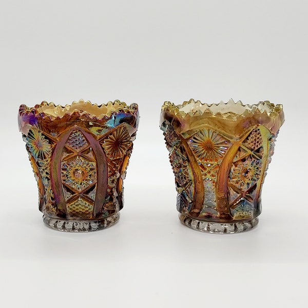 Imperial Carnival Glass Toothpick Holder - Etsy