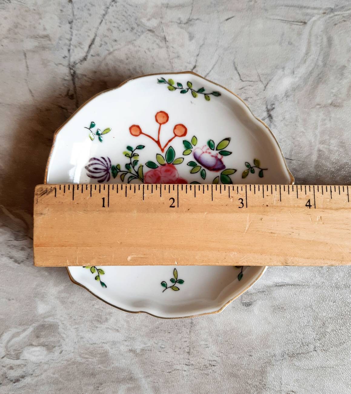 Floral Lowestoft Plate Pair, Made in Japan, Vintage Lowestoft, Japanese ...