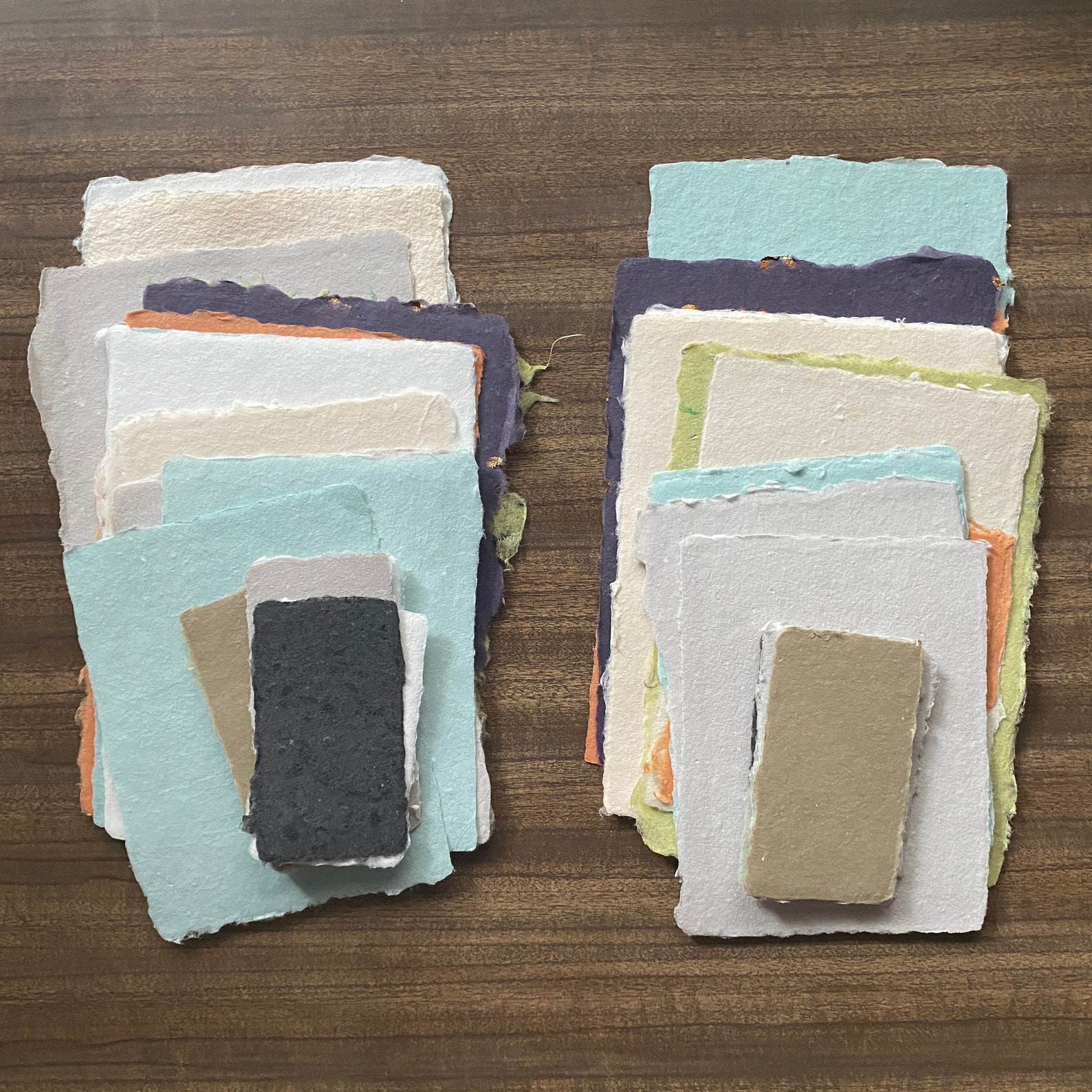 20 Sheets Small Handmade Paper Imperfect Sheets 5x7 4x6 - Etsy