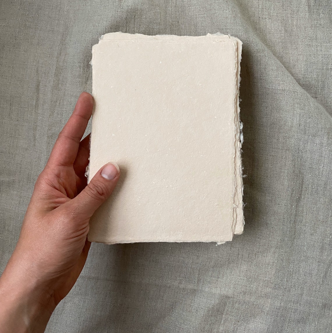 Handmade Paper 5x7 - Buff Mixed Media Fine Art Paper - Etsy