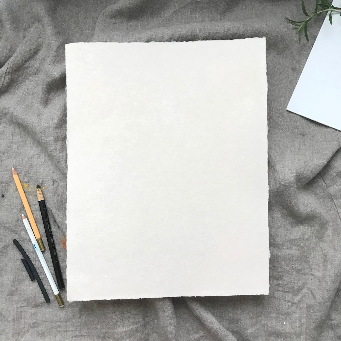 Handmade Paper 8x10 Buff Mixed Media Fine Art Paper | Etsy