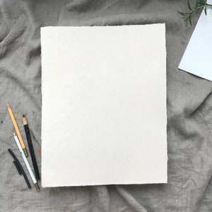 Handmade Paper 8x10 - Buff Mixed Media Fine Art Paper - Etsy