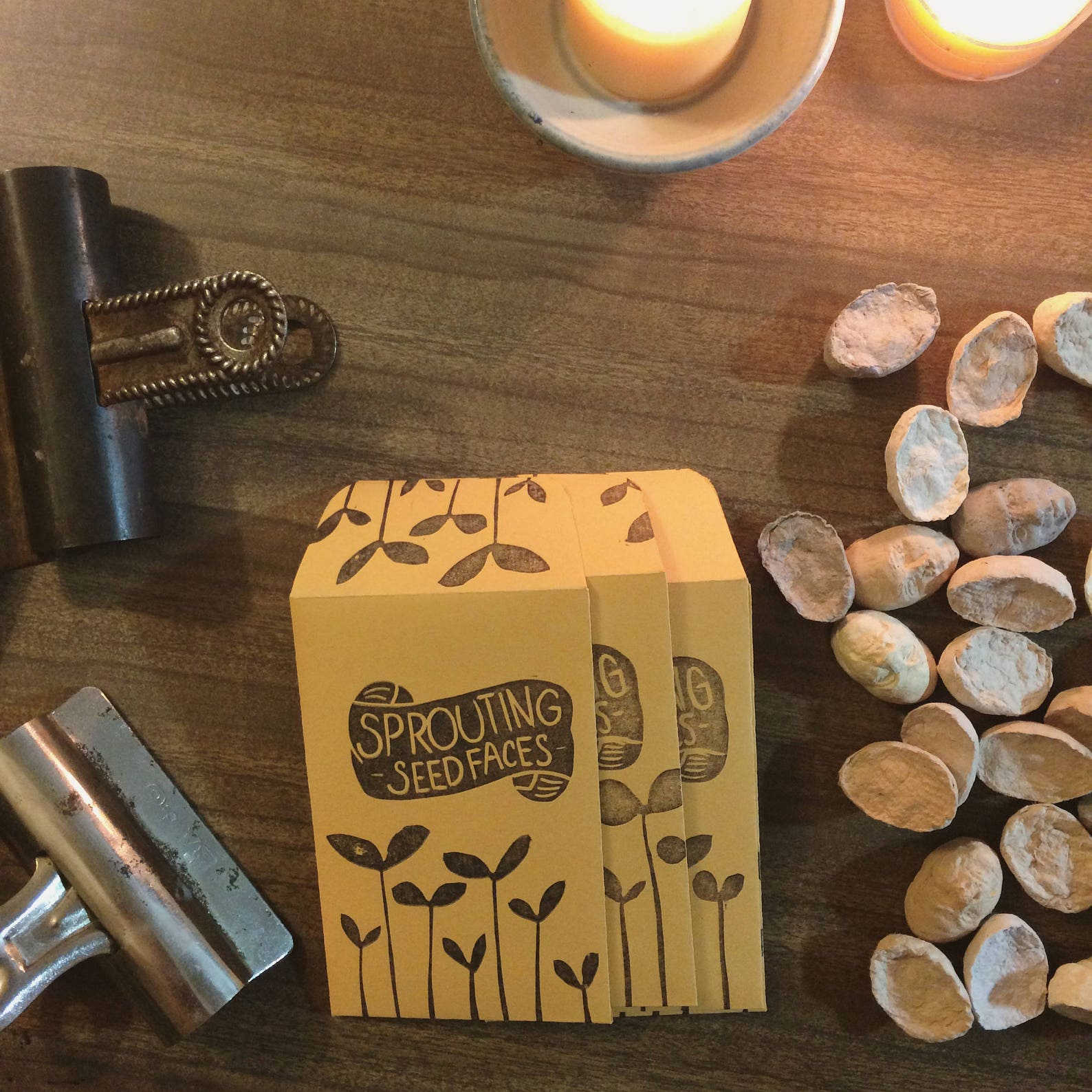 Unusual Gift 5 Sprouting Seed Faces Plantable Paper With | Etsy