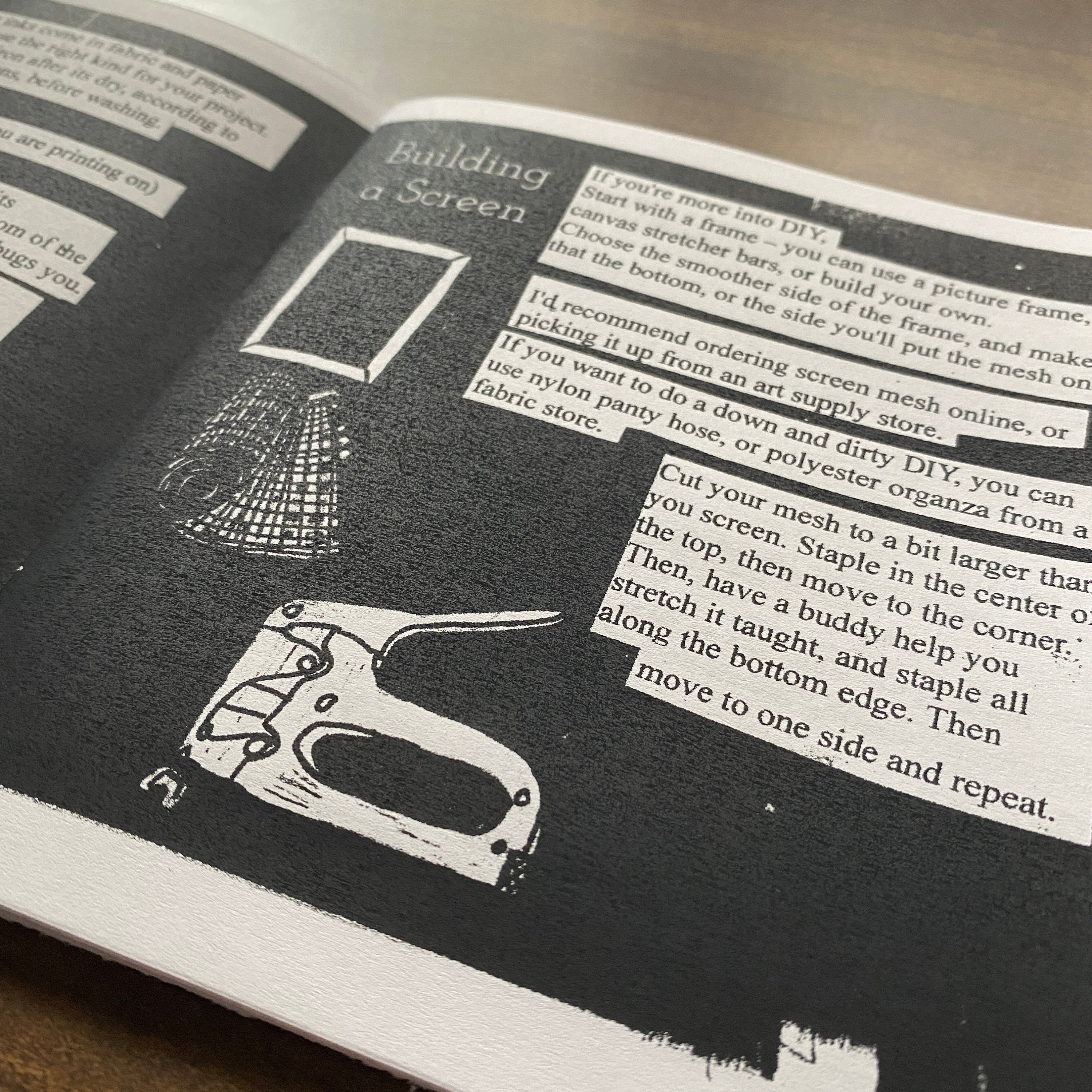 Screen Printing How-to-do-it Zine 4 - Instruction Manual for Silk ...