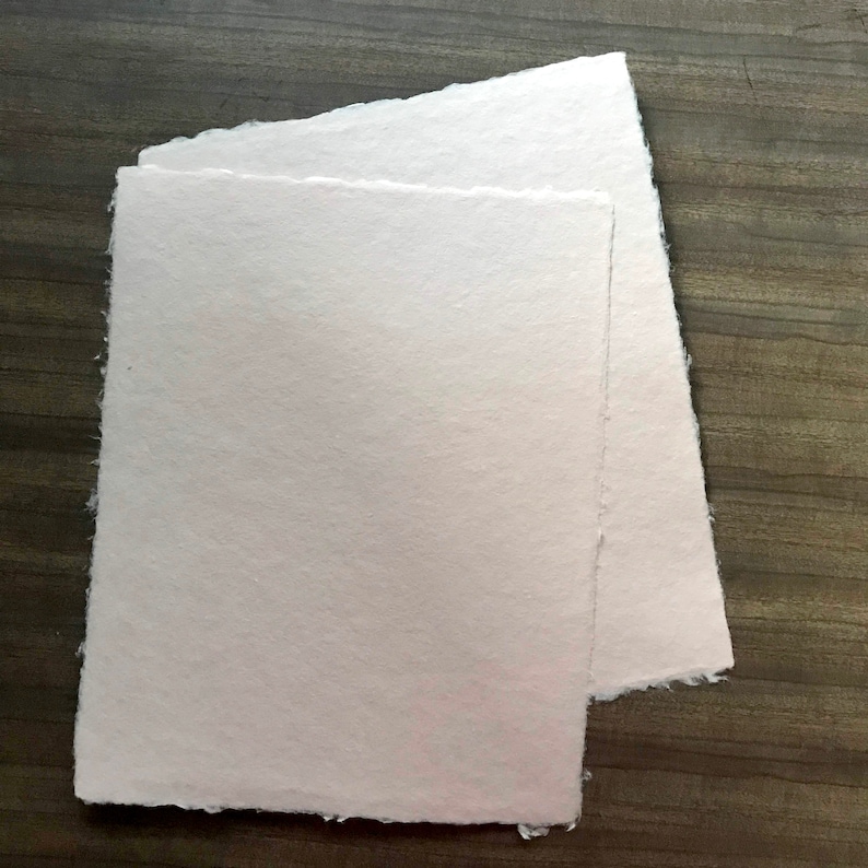 Handmade Paper 8x10 Blush Mixed Media Fine Art Paper - Etsy