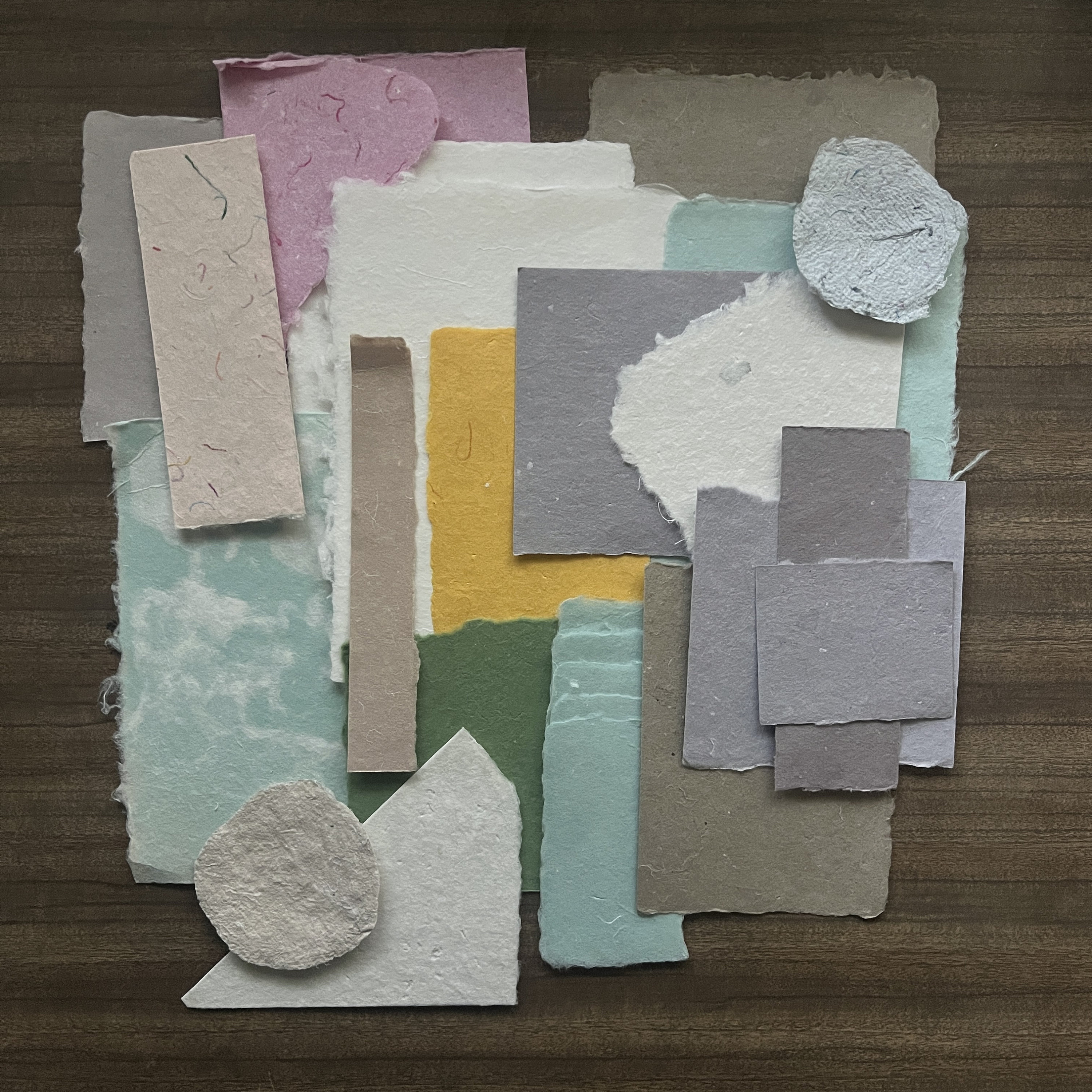 Handmade Paper Collage Bundle - Colors Collection - Etsy