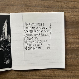 Screen Printing How-to-do-it Zine 4 - Instruction Manual for Silk ...