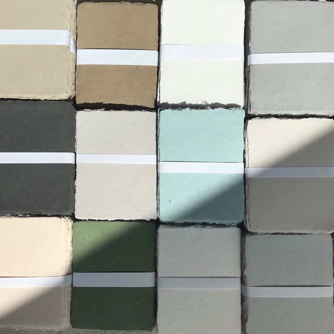 Handmade Paper Sample Set Swatches of Mixed Media and - Etsy