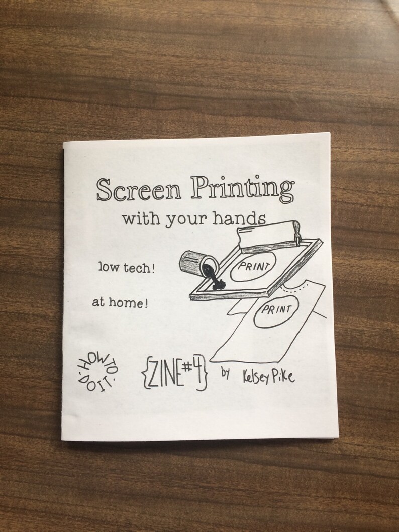 Screen Printing How-to-do-it Zine 4 Instruction Manual for | Etsy