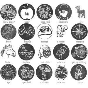Custom Library Stamp - 3 Inch Round - Choose a Design - Etsy