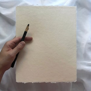 Handmade Paper 8x10 - Buff Mixed Media Fine Art Paper - Etsy