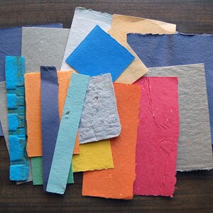 Handmade Paper Collage Bundle - Colors Collection - Etsy