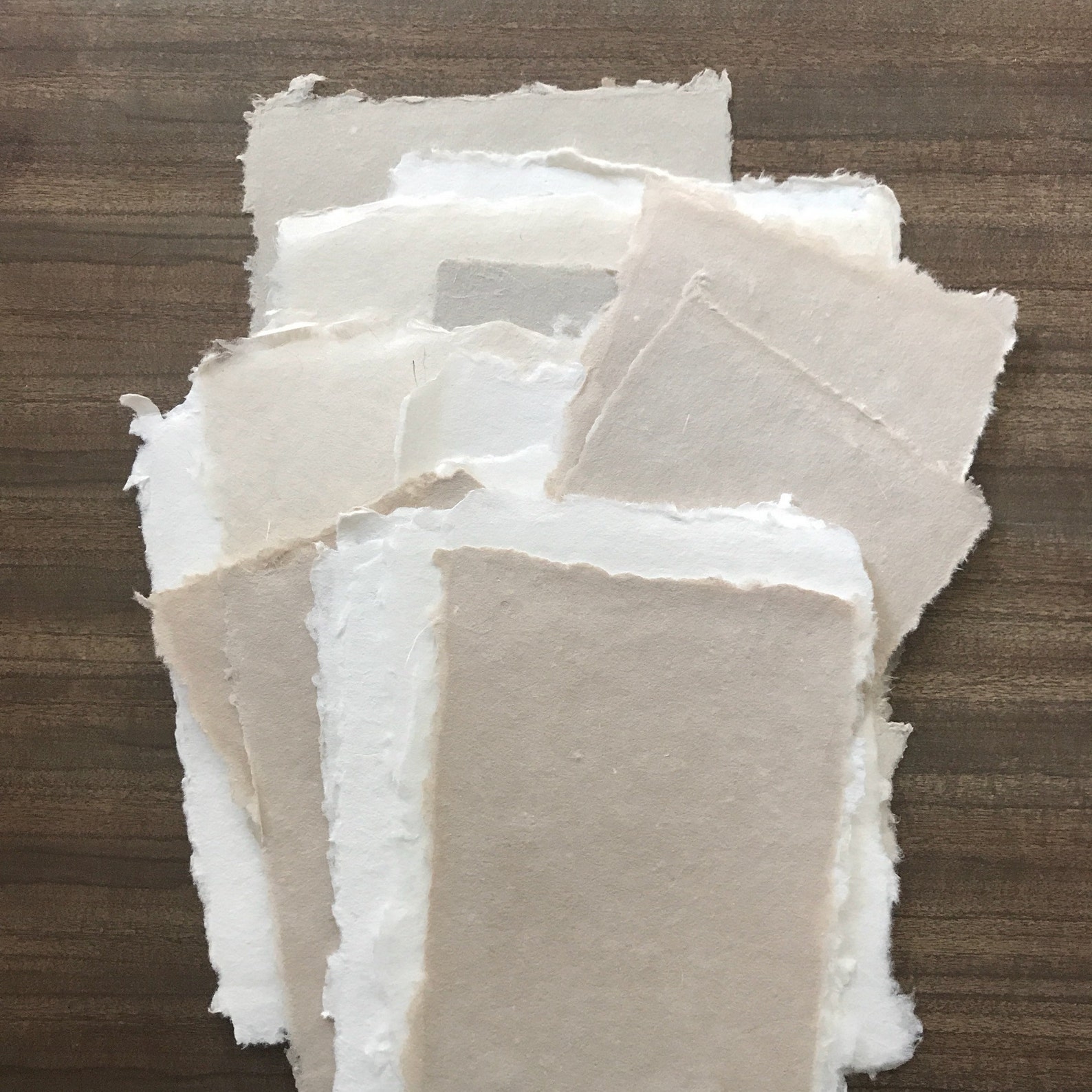 20 Sheets Small Handmade Paper Imperfect Sheets 5x7 4x6 - Etsy