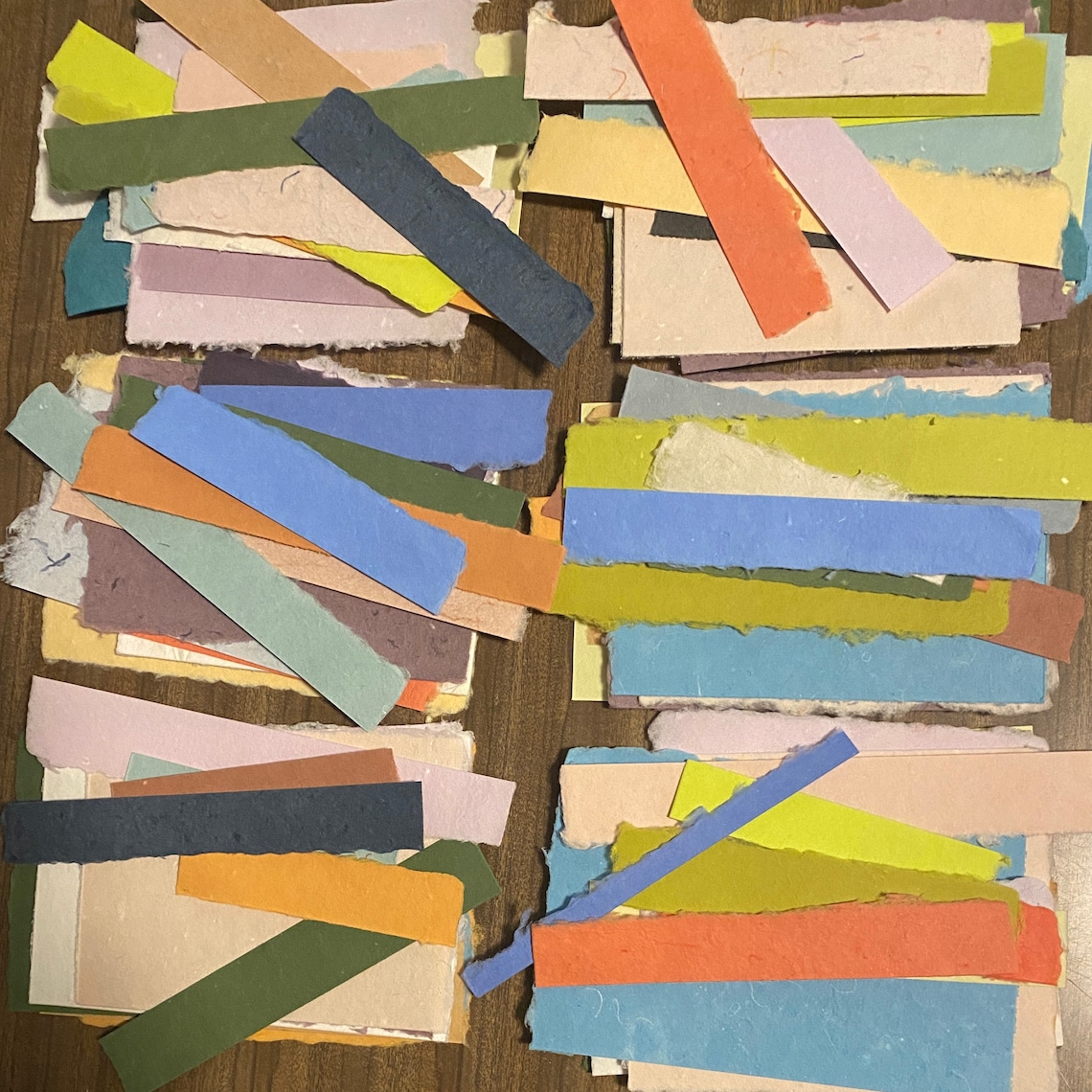 Handmade Paper Collage Bundle Colors Collection - Etsy