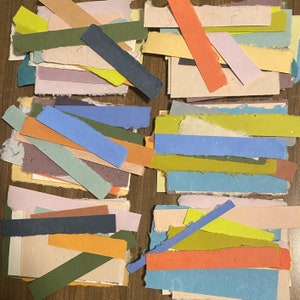 Handmade Paper Collage Bundle - Colors Collection - Etsy