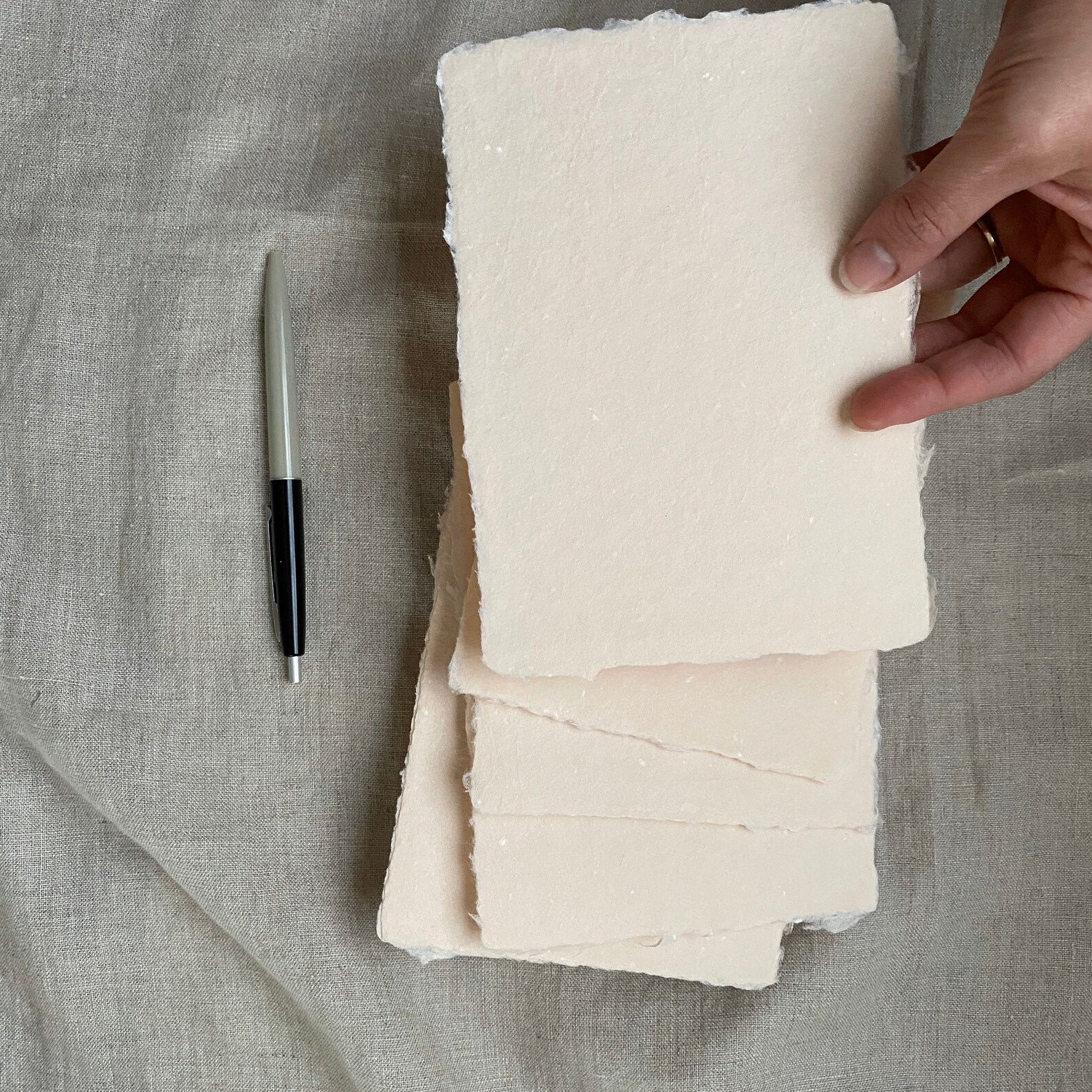 Handmade Paper 5x7 - Buff Mixed Media Fine Art Paper - Etsy