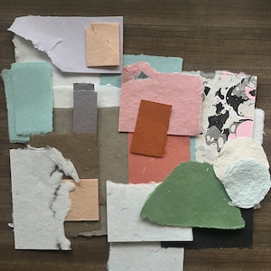 Handmade Paper Collage Bundle - Colors Collection - Etsy