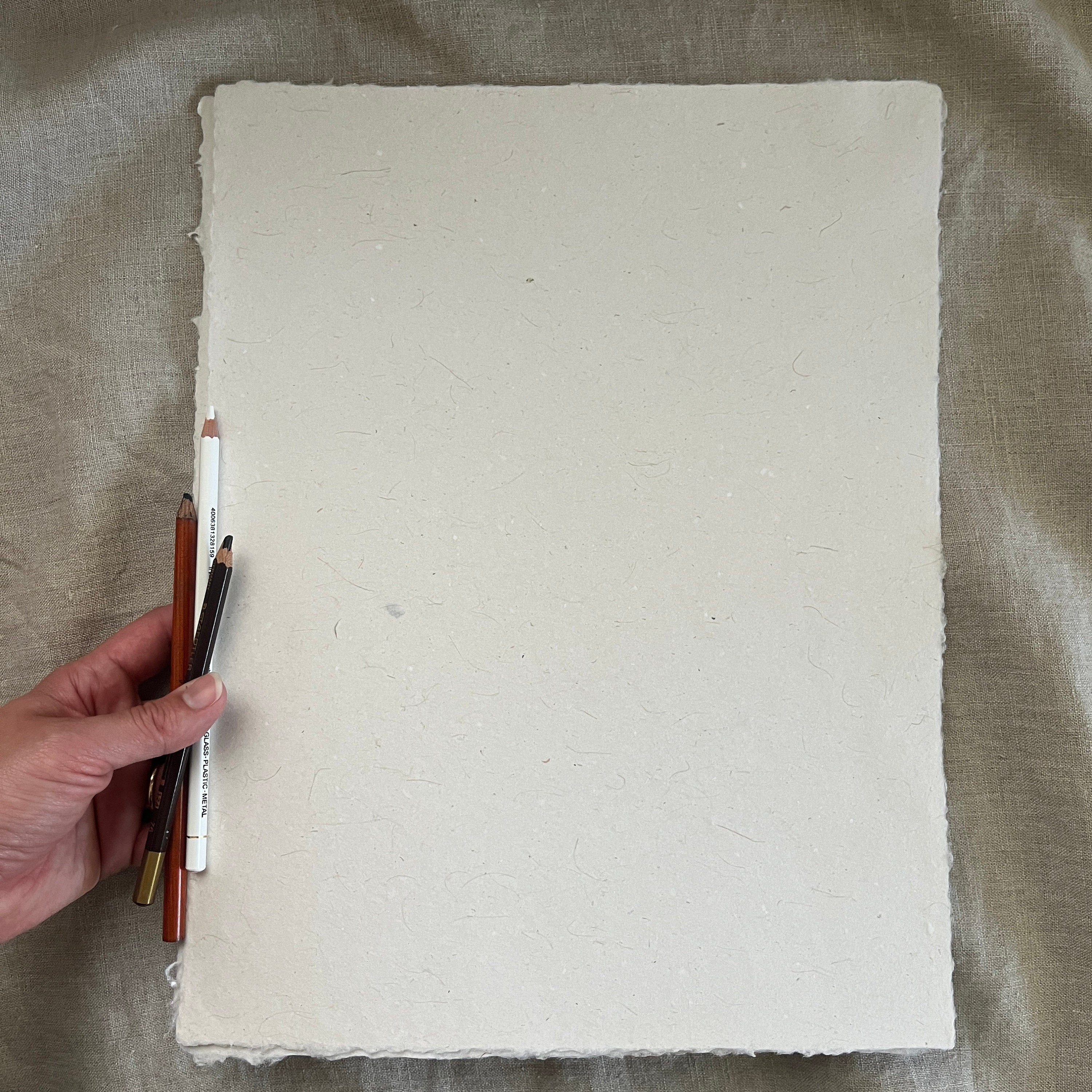 Antique White Handmade Paper - Ecosketch Drawing Paper - Sheets in 5x7 ...