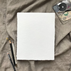 Handmade Paper 8x10 - Graphite Mixed Media Fine Art Paper - Etsy