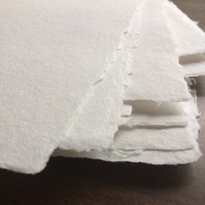 Heavy-weight White Classic Cotton Handmade Paper 11x14 Thick - Etsy