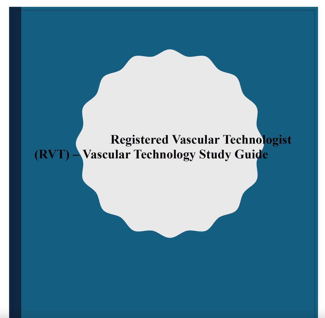 RVT Vascular Ultrasound Study Guide | ARDMS Registry Prep | Digital ...