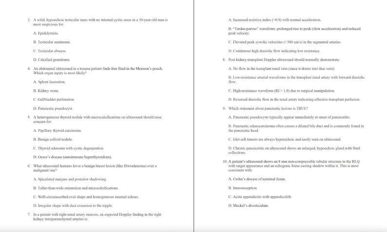 ARDMS Abdomen Ultrasound Study Guide | Abdomen Registry Prep ...