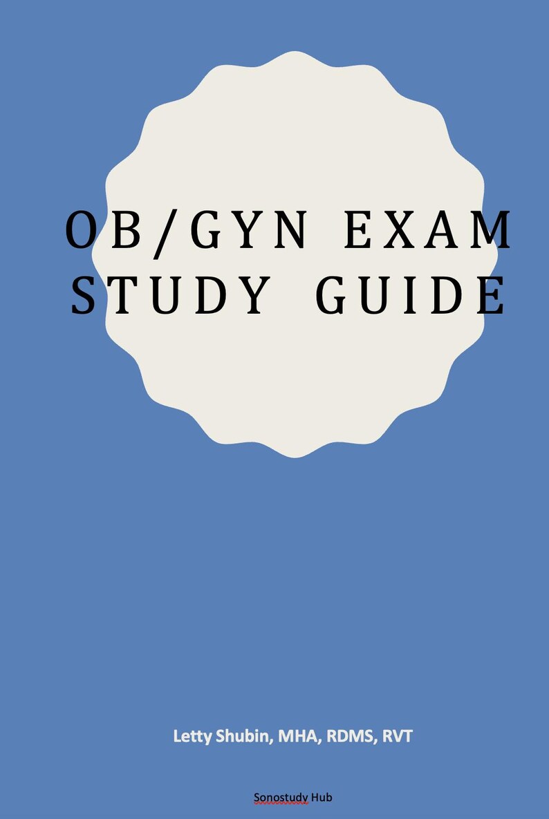 4-in-1 Ultrasound Study Guide Bundle | RVT + Abdomen + Ob/gyn + Spi ...