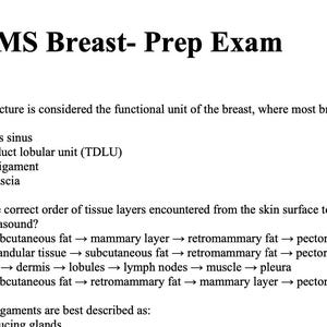 ARDMS Breast Ultrasound Exam Prep | 70-question Practice Test PDF ...