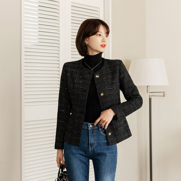 Tweed Jacket - Etsy