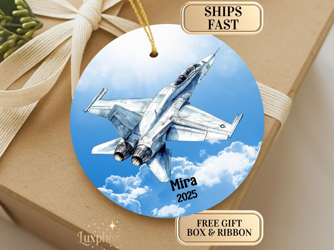 Fighter Pilot Ornaments Fighter Jet Gifts for Fighter Pilot Christmas ...