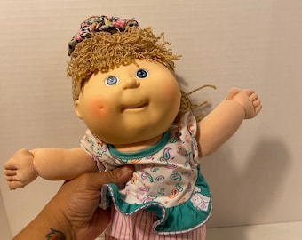 1991 Hasbro Crimp 'N Curl Cabbage Patch Kids Doll Blonde Hair - Etsy