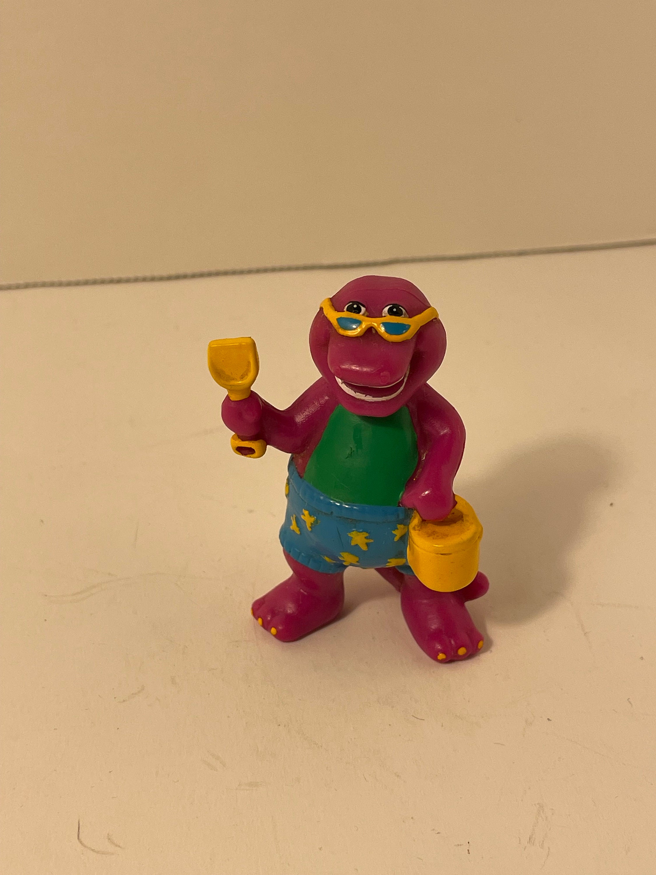 Collectible-vintage-1993-barney at the Beach 2.5 Tall Figure in Bathing ...
