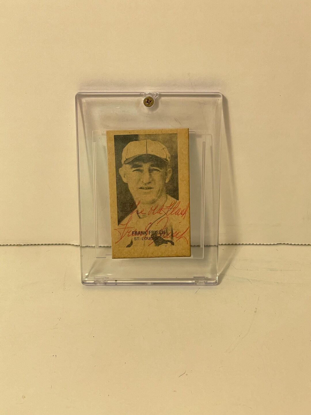 Vintage-collectible-1930’s-frank Frisch Autographed Card 2and 5/8”L X 1 ...