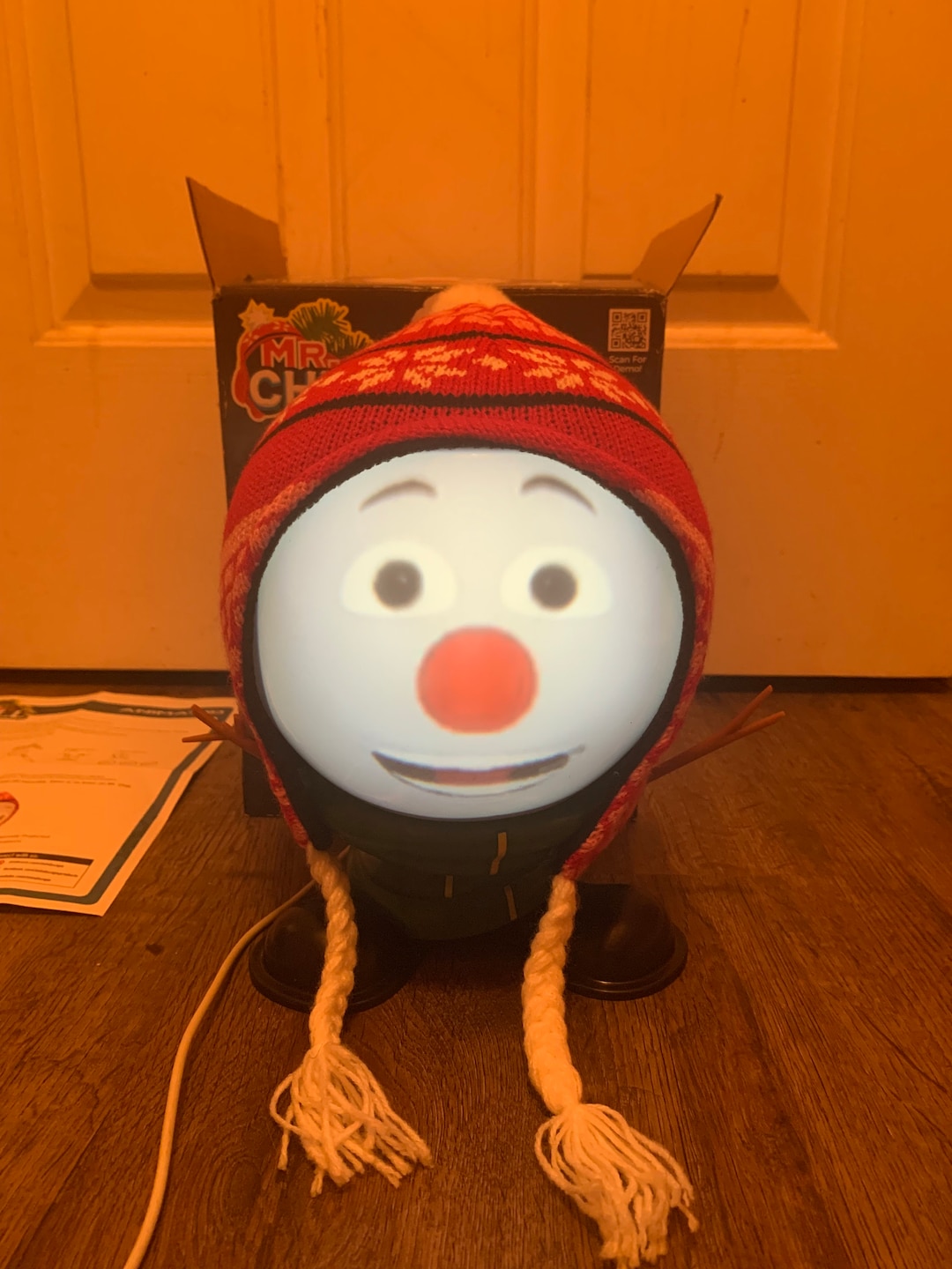 Animated 3D Mr. Chill Animated Snowman-with Projector and Speaker ...