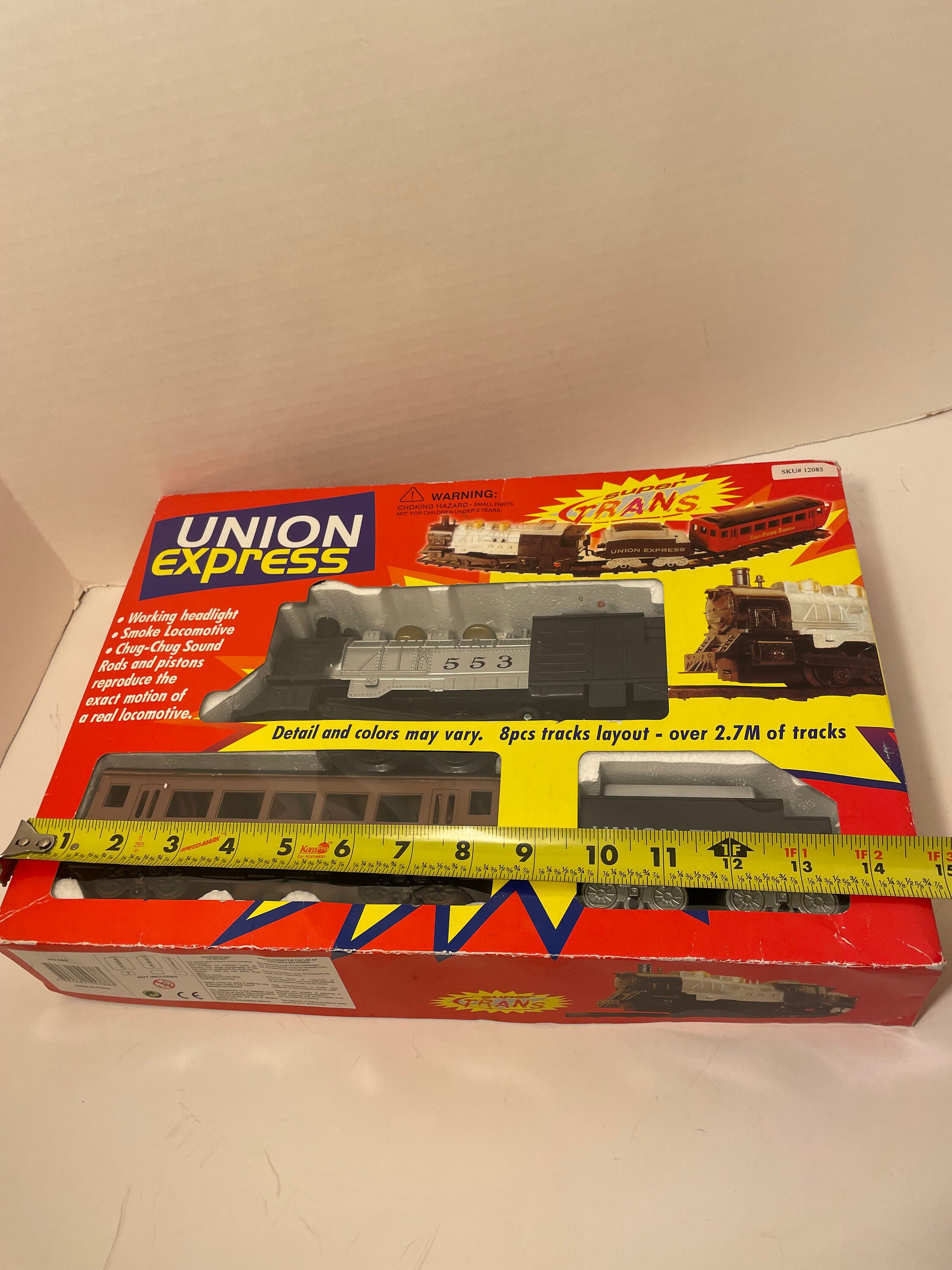 Vintage-collectible-union Express Train Set W/ 8 Pc. Train Track ...