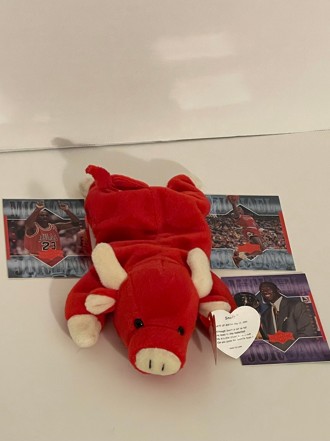 Reduced Price Vintage 1995 Snort the Red Bull Beanie Baby PVC Mint ...