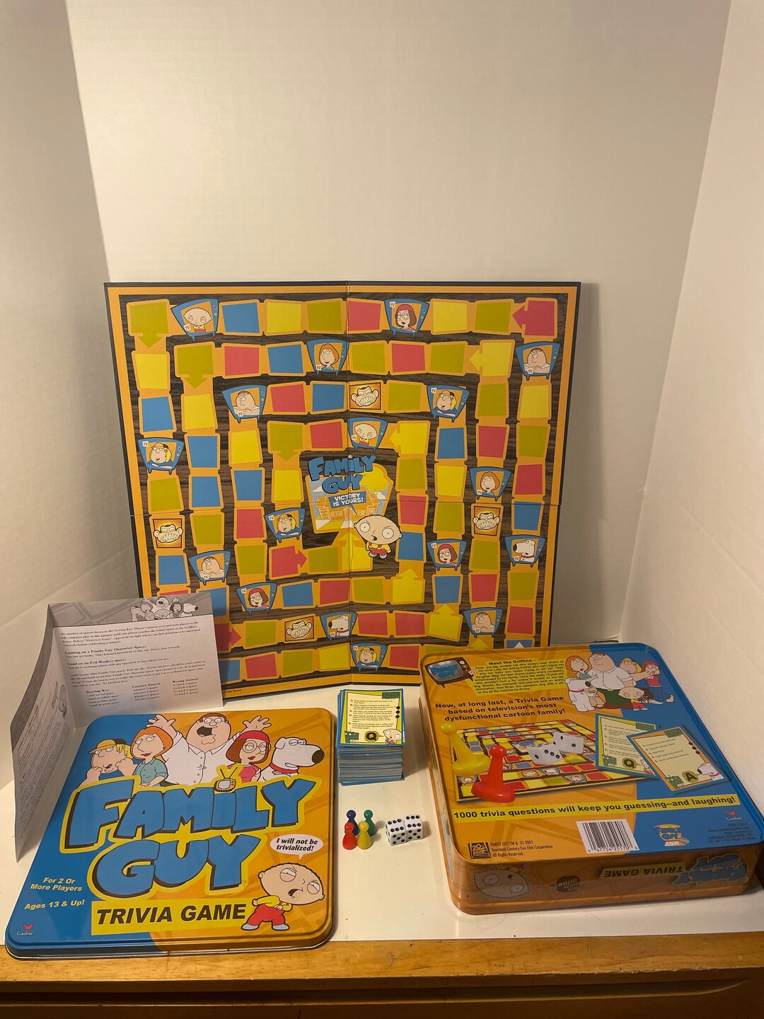 Vintage- 2005-complete Family Guy Trivia Game-collectible Tin-made by ...