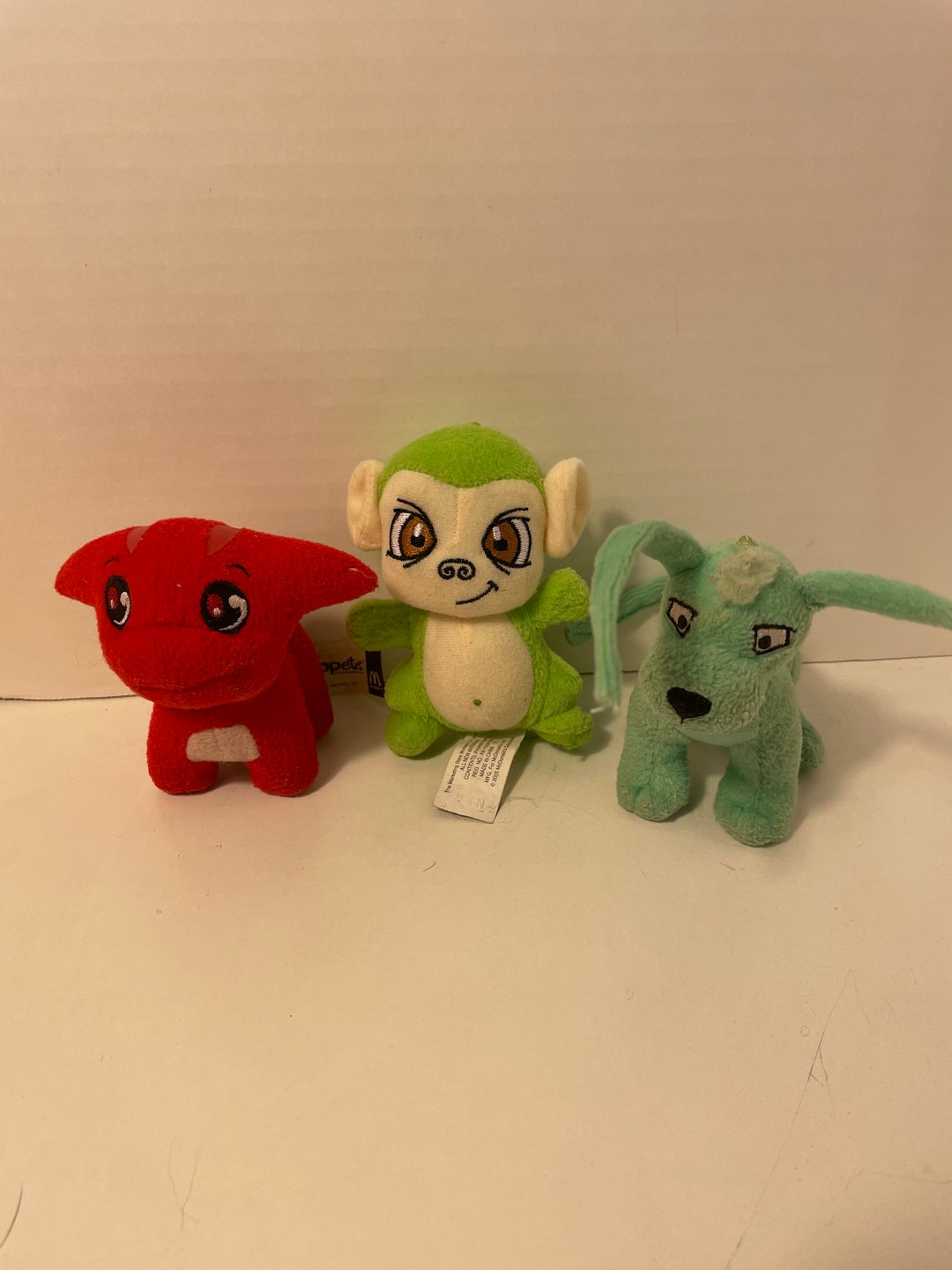 Vintage-collectible-2005-mcdonald’s Mini Plush Neopets-light Green ...
