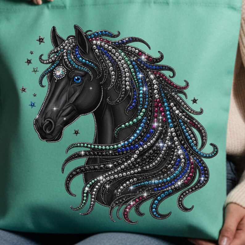 Rhinestone Horse PNG, Bling Horse SVG, Rhinestone Horse Sublimation ...