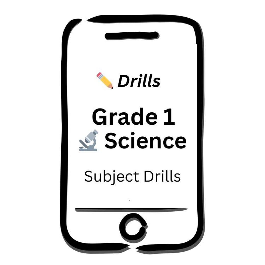 Grade 1 Science — Complete Science Drills | Digital Practice - Etsy